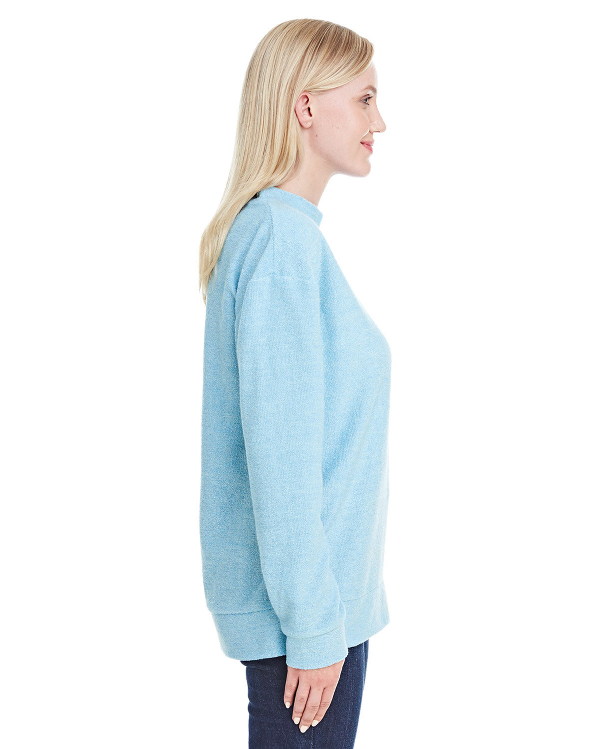 Ladies’ Weekend French Terry Mock Neck Crew – Made in Hawaii